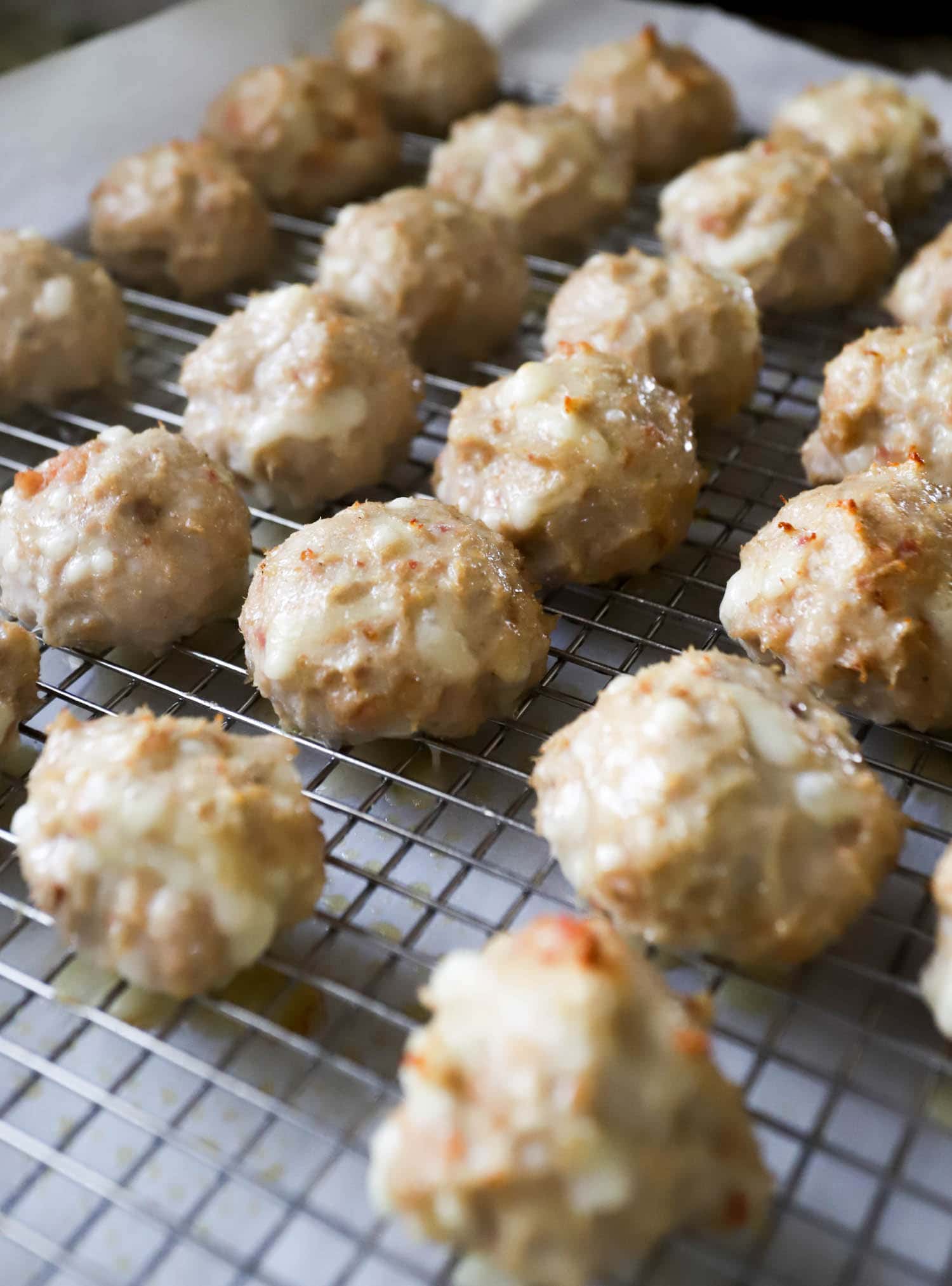 Chicken Cordon Bleu Meatballs - My Therapist Cooks