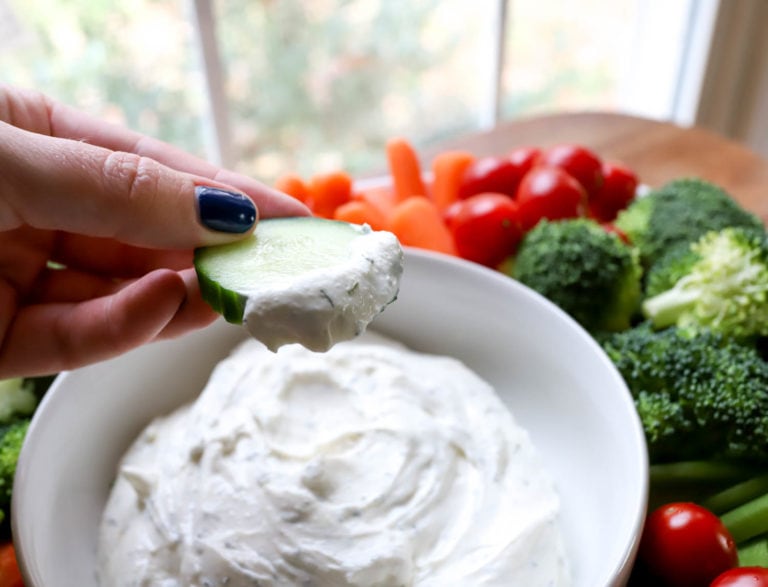 Easy Homemade Dill Ranch Dip For Chips - My Therapist Cooks